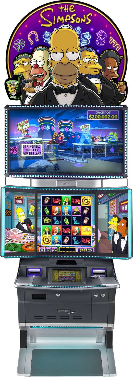 Cartoon-Branded Slot Machines : Simpsons Game
