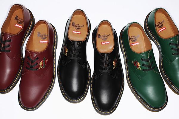 Co-Branded Rocker Footwear : Supreme x Dr. Martens