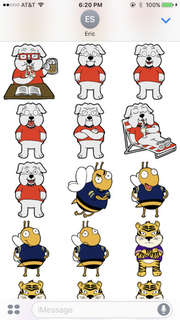 College Football Stickers : rivalry stickers