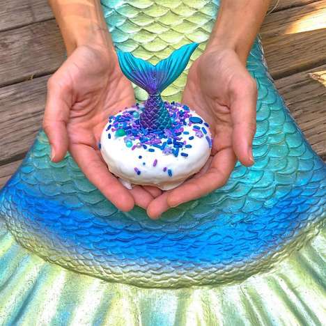 Mythical Mermaid Donuts : mermaid donut