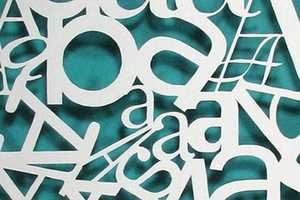 Hand-Cut Typography Posters: Frenetic Papercraft Masterpieces by Peter ...