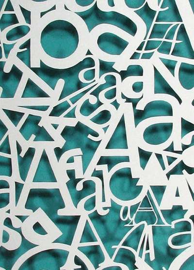 Hand-Cut Typography Posters: Frenetic Papercraft Masterpieces by Peter ...