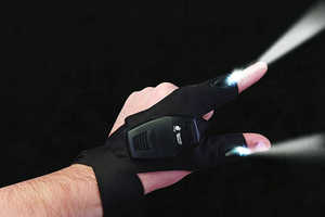 Precision Wearable Flashlights : flashlight glove