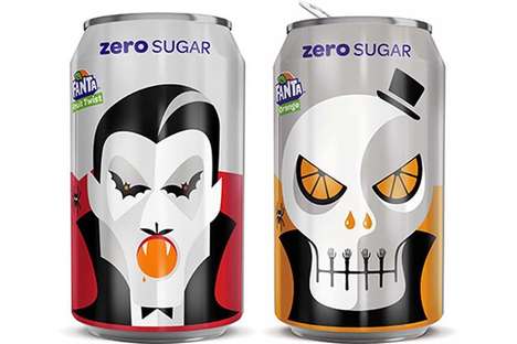 Social Media Soda Cans : packaging for halloween