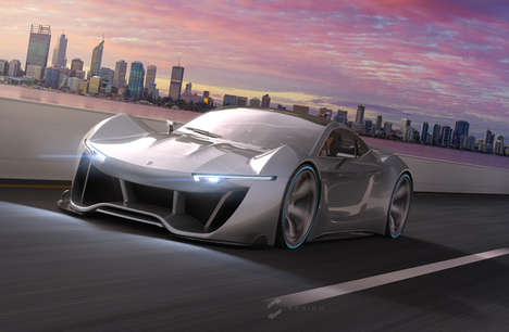 Angular Electric Sports Cars : lumen electric supercar