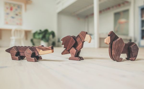 Modular Wooden Animals : FableWood toys