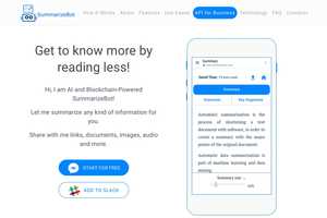 Document-Summarizing Chatbots : SummarizeBot
