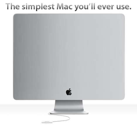 Spoof Apple Gadgets: The iMac Shuffle Nixes the Screen in Favor of Sleek Aluminum