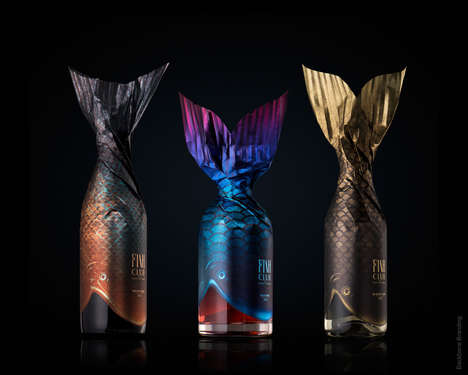 Fish-Inspired Wine Bottles : Fish Club Wine