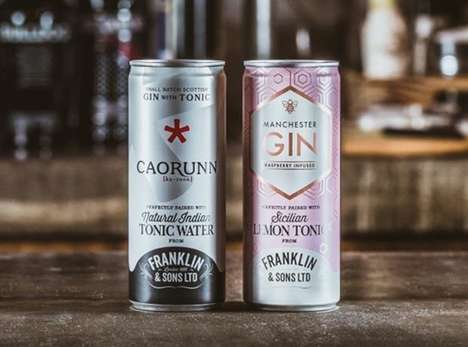 Canned European Gin Cocktails : Franklin & Sons