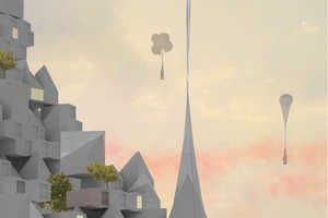 Balloon-Dependent Flying Houses : flying houses
