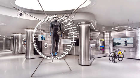 Ultra-Futuristic Sports Stores : futuristic store