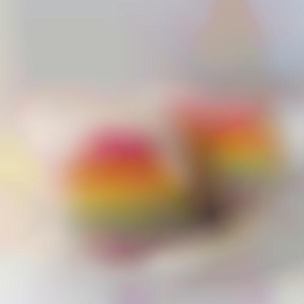 Vibrant DIY Pancake Kits : Rainbow Pancake Kit