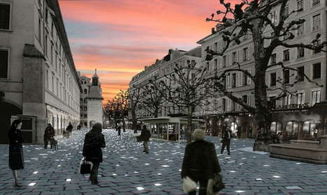 Twinkling Walkways: Promenade of Stars in Geneva's Place du Molard Made ...