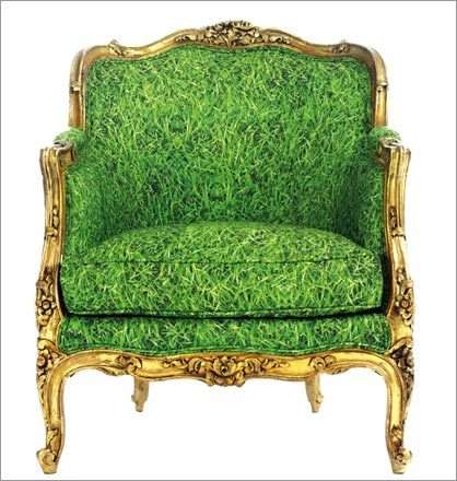 Grass Upholstery: Green Living Gets Taken Literally With New Design Looks