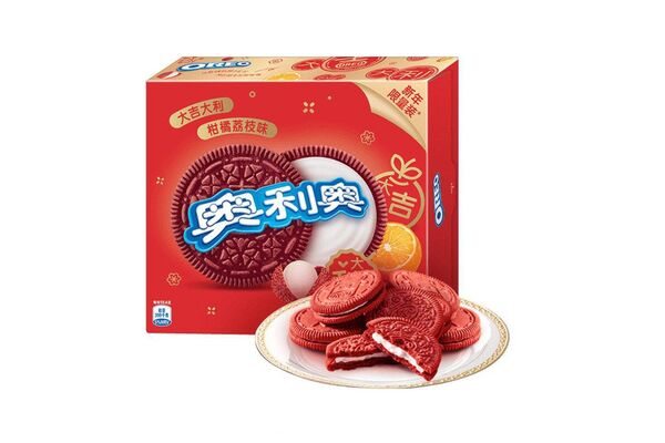 Lychee-Flavored Cookies : lychee Oreo