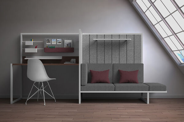 Flexible Flatpack Furniture Systems : Plus+ modular furniture system