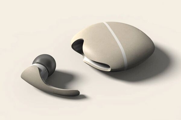 Naturalistic Pebble-Like Earbuds : TWS earbuds