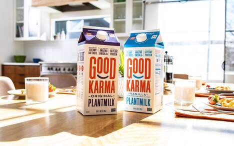 Plant Ingredient Blend Beverages : Good Karma Plantmilk