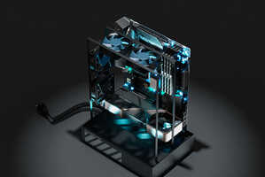 Transparent Sci-Fi PC Cases : Crystal PC Case