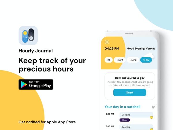 Hourly Logging Journal Apps : Hourly Journal app