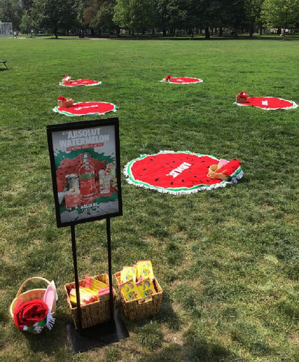 Branded Social Distance Events : Absolut Watermelon Organized