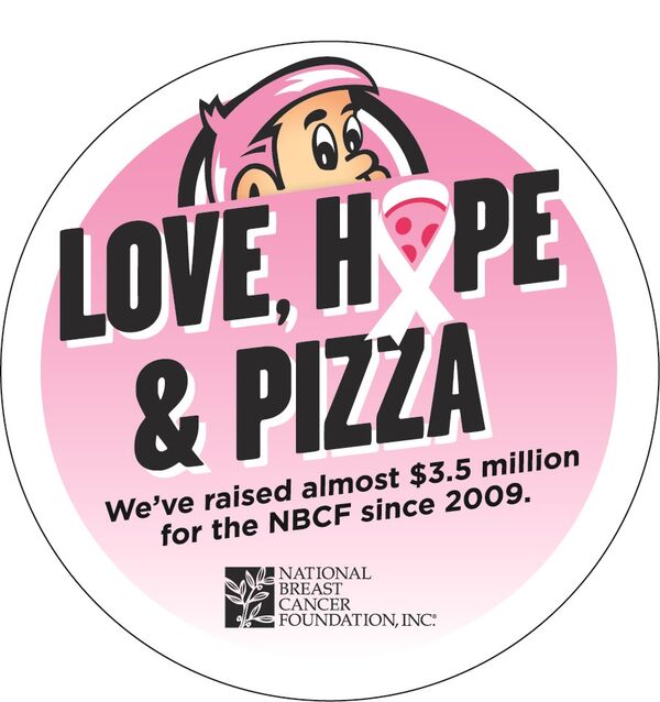 Breast Cancer Pizza Campaigns : Love, Hope & Pizza