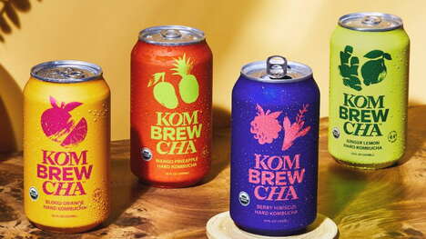 Colorful Kombucha Branding : Colorful Kombucha branding