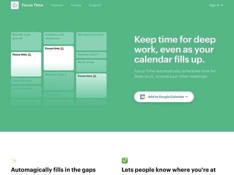 Automated Productivity Scheduling Apps : Focus Time app