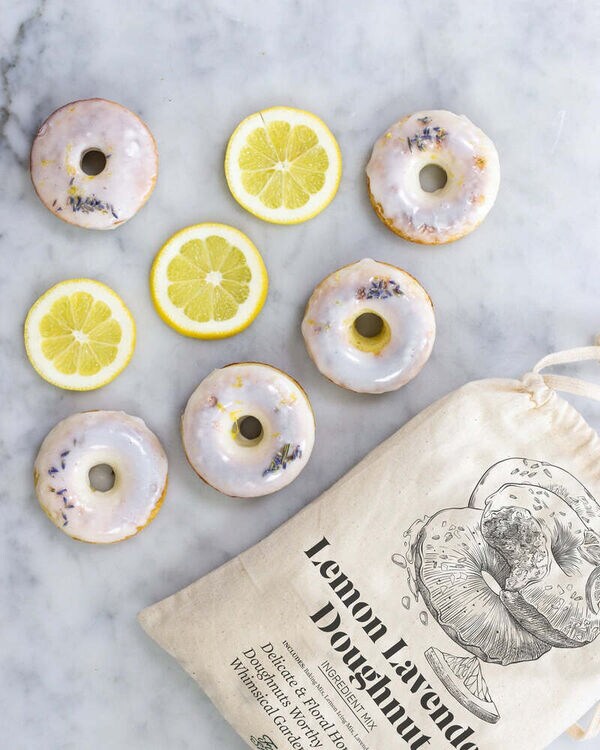 Floral-Infused Donut Kits : Lemon Lavender Doughnut Baking Mix