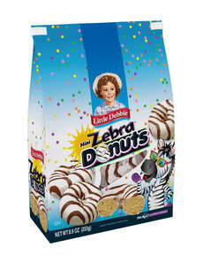 Nostalgic Fudge-Striped Donuts : Mini Zebra Donuts