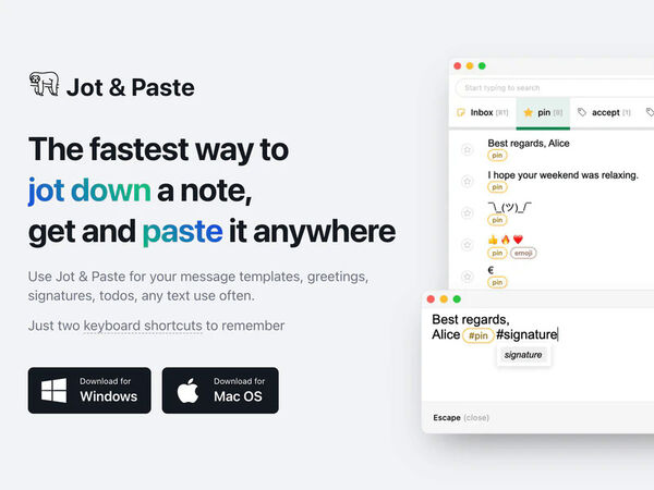 Keyboard-First Note Apps: The 'Jot & Paste' App Helps Speed Up Texting ...