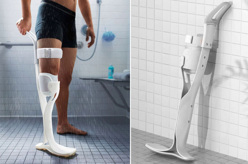 Modular Slip-Proof Prosthetic Legs : Lytra prosthetic leg