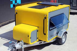 Compact Three-Person Camping Trailers : mini caravan camper