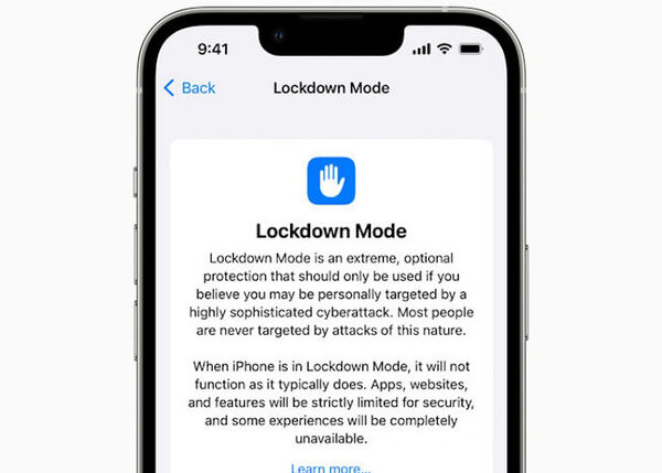 Extreme Smartphone Security Features : Lockdown Mode