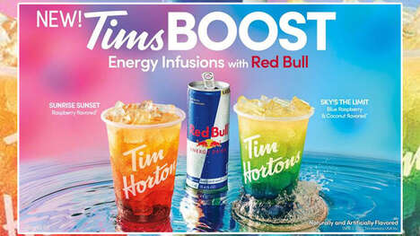 Energy Drink-Infused Refreshments : Tims Boost Energy Infusion