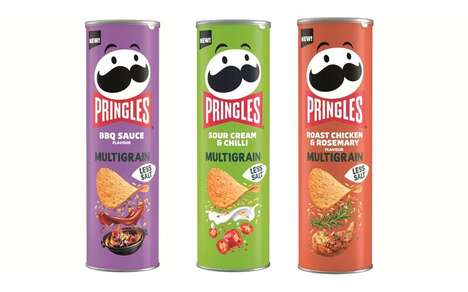 Low-Salt Multigrain Snack Crisps : Pringles Multigrain