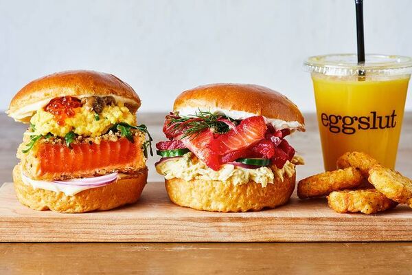Salmon-Centric Breakfast Menus : eggslut japan