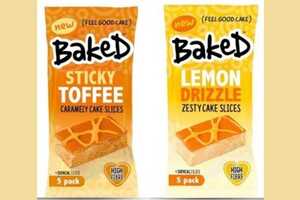 High-Fiber Cake Snacks : Baked cake slices