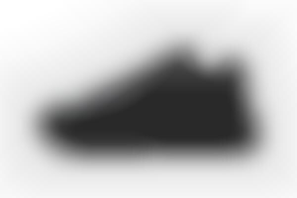 Sleek All-Black Leather Sneakers : anthracite colorway
