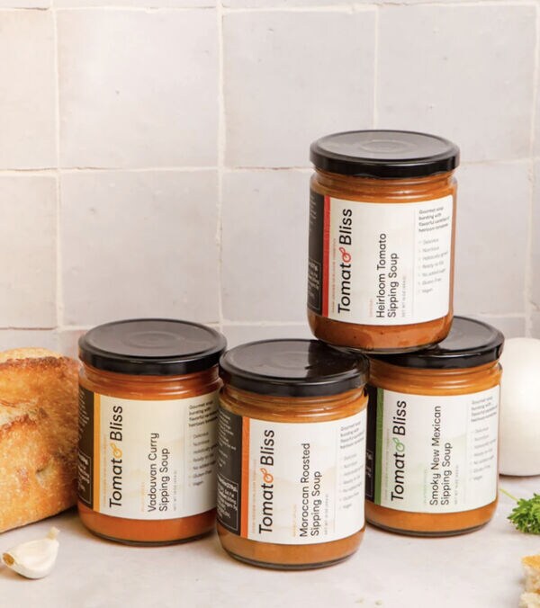 Heirloom Tomato Soup Samplers : Heirloom tomato soup