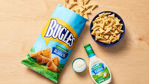 Ranch Dressing-Flavored Snacks : Hidden Valley Ranch Flavored Bugles