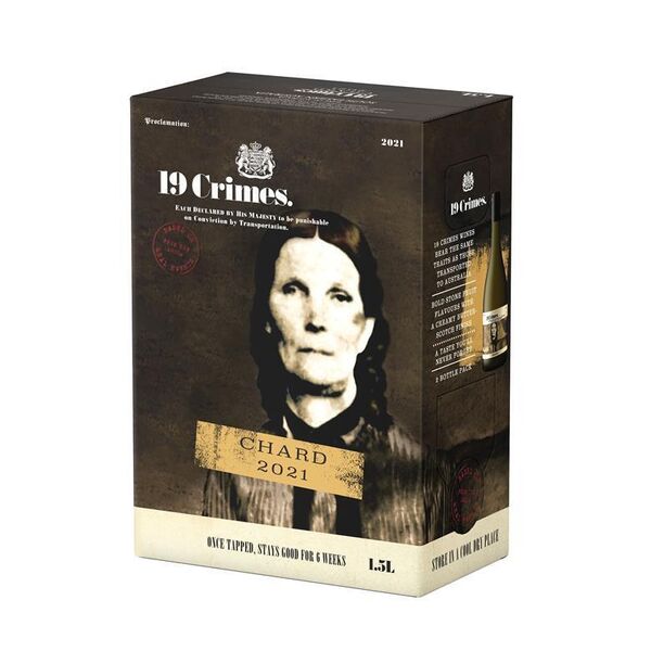 Freshness-Focused Boxed Chardonnays : 19 Crimes Chard