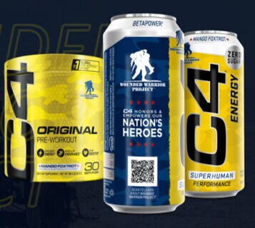 Veteran-Supporting Energy Cans : c4 energy 1
