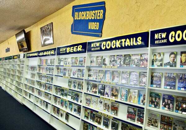 Nostalgic Film-Retail Speakeasies : blockbuster