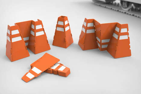Flatpack Traffic Cones : Apiece traffic cone