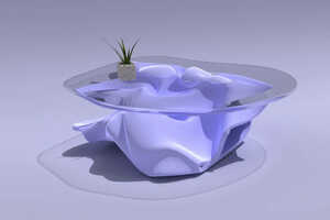 Fluid Topographic Coffee Tables : Dune table