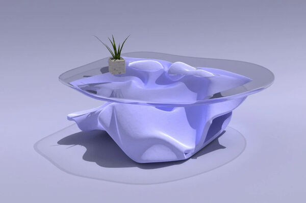 Fluid Topographic Coffee Tables : Dune table