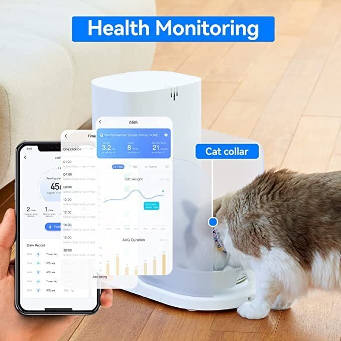 Cat-Identifying Smart Feeders : catlink automatic feeder