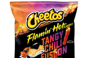 Ginger-Spiced Cheese Snacks : Cheetos Flamin' Hot Tangy Chili Fusion